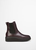 Short shaft boots model Bianca made from fine cowhide - red | Chelsea ...