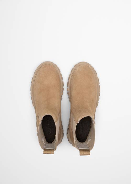 Chelsea boot model Christel with light platform sole - brown | Chelsea ...