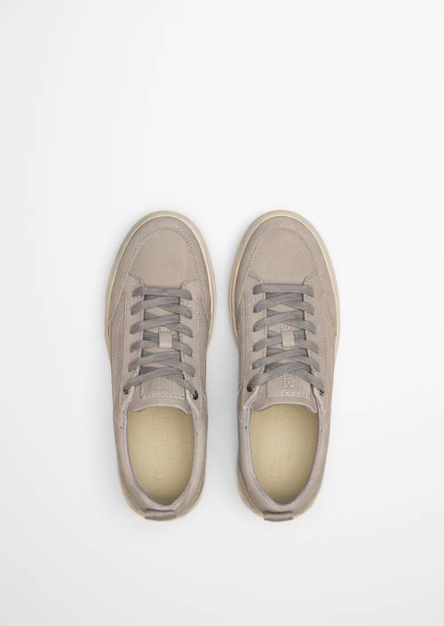 Baskets en cuir de vache noble - gris | Made in Portugal | MARC O’POLO