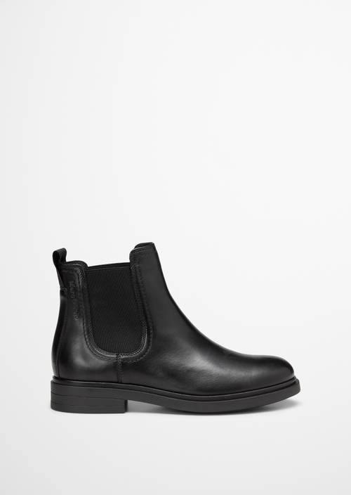 Chelsea-Boot aus edlem Schafleder - schwarz | Chelsea-Boots | MARC O’POLO