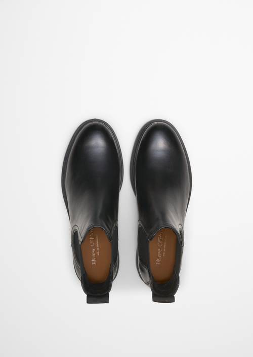 Chelsea-Boot aus edlem Schafleder - schwarz | Chelsea-Boots | MARC O’POLO