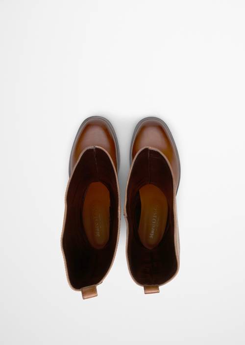 Long-shaft boots with riding boot character - brown | Longboots | MARC ...