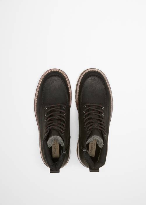 Schnürstiefel Model Jack mit Innenzipper - schwarz | Schnürboots | MARC ...