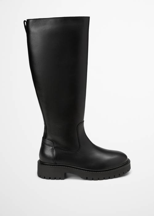 Langschaft-Stiefel Model Phia mit starkem Profil - schwarz | Longboots ...