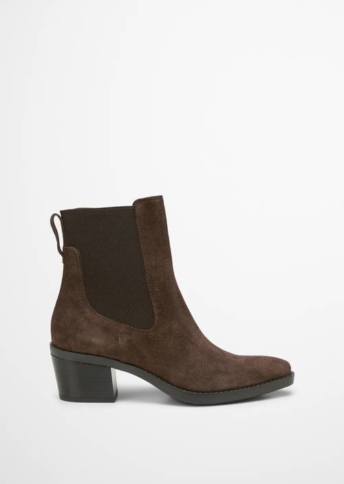 Stieflette im Western-Stil mit Innenreißverschluss - braun | Longboots ...