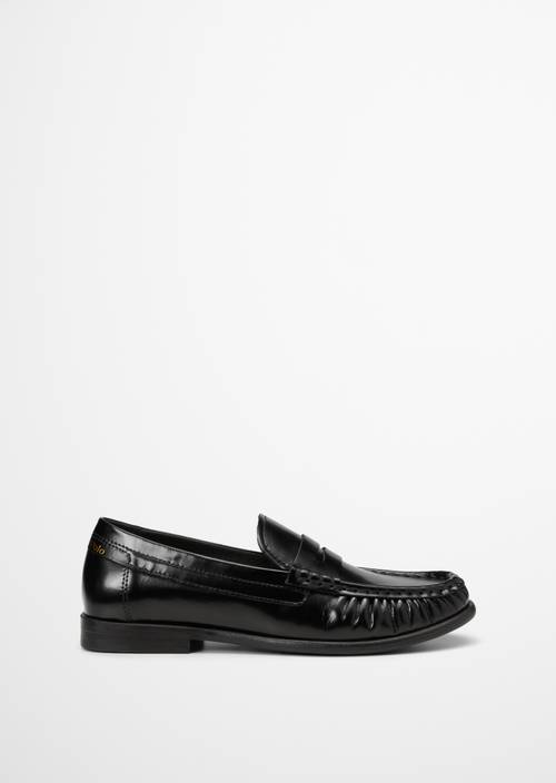 Penny loafer made from high-quality cowhide - black | Made in Portugal ...