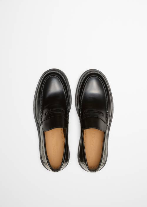 Penny loafer made from fine cowhide - black | Made in Portugal | MARC O ...