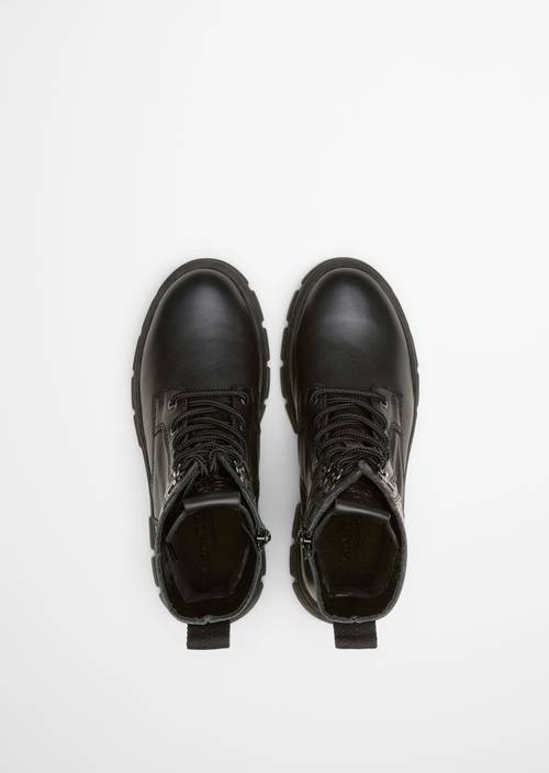 Schnürstiefel Model Josy mit Innenzipper - schwarz | Schnürboots | MARC ...