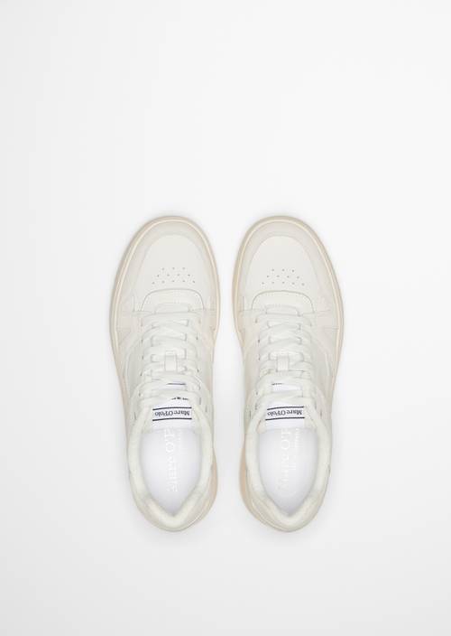 Sneaker with robust rubber sole - white | Sneakers | MARC O’POLO