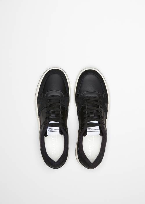 Sneaker with robust rubber sole - black | Sneakers | MARC O’POLO