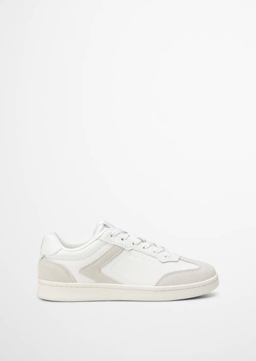 Court sneaker with color accents - white | Sneakers | MARC O’POLO