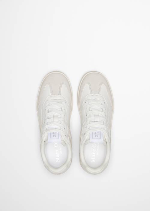 Court sneaker with color accents - white | Sneakers | MARC O’POLO