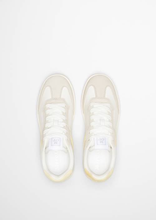 Court sneaker with color accents - white | Sneakers | MARC O’POLO