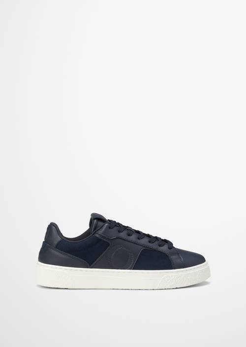 Sneaker made from high-quality cowhide - blue | Sneakers | MARC O’POLO