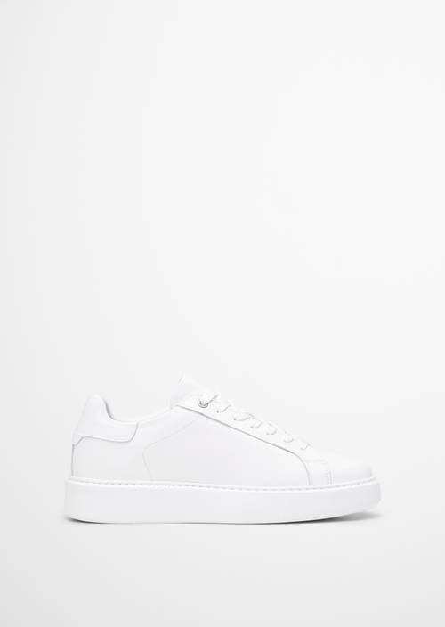 Baskets en cuir de vache noble - blanc | Made in Portugal | MARC O’POLO