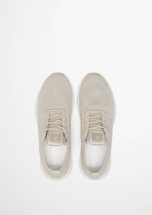 Baskets en tricot en polyester recyclé - beige | Sneakers | MARC O’POLO