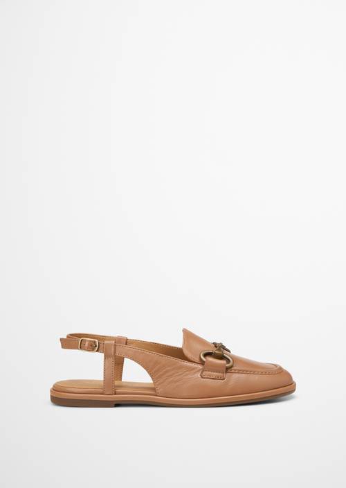 Sling loafer with snaffle buckle - brown | Loafers | MARC O’POLO