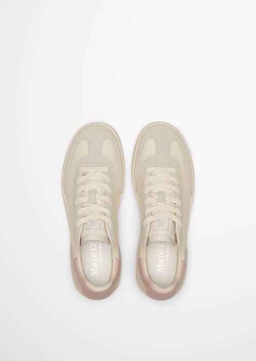 Sneaker made from high-quality cowhide - white | Sneakers | MARC O’POLO
