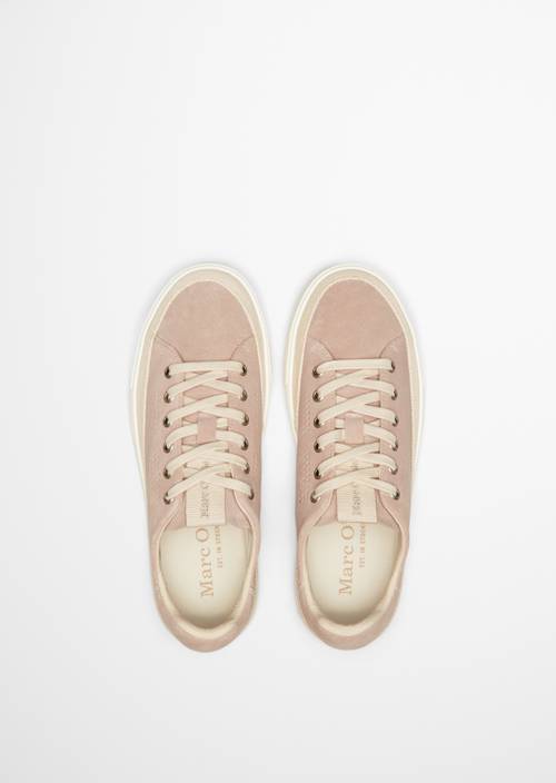 Sneaker made of suede with grosgrain ribbon - rose | Made in Portugal ...