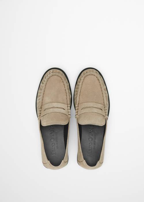 Loafer made from high-quality cowhide - gray | Made in Portugal | MARC ...