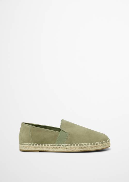 Espandrilles in pregiata pelle di capra - verde | Scarpe estive | MARC ...