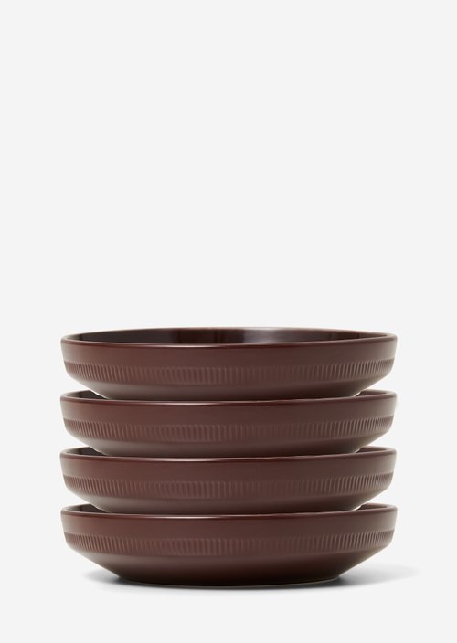 Tiefer Teller Model Moments im 4er-Set - braun | Damen | MARC O’POLO