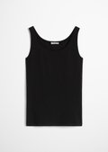 Tank top slim made from stretch single jersey - black | Tops | MARC O’POLO