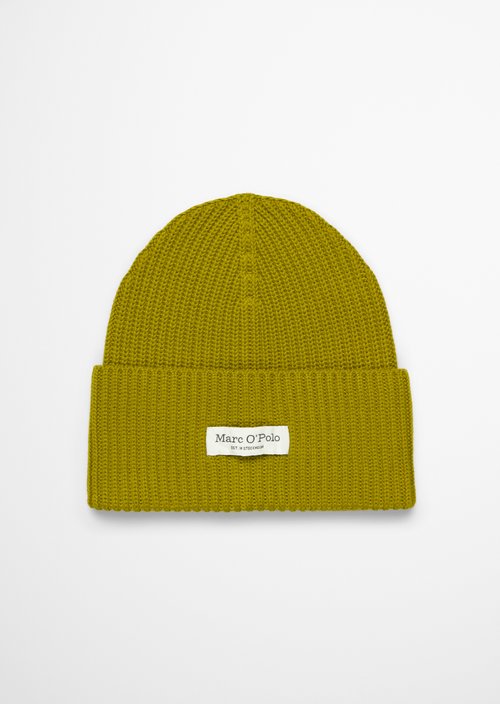 Bonnet tricoté DfC en coton organique - verde | Chapeaux | MARC O’POLO