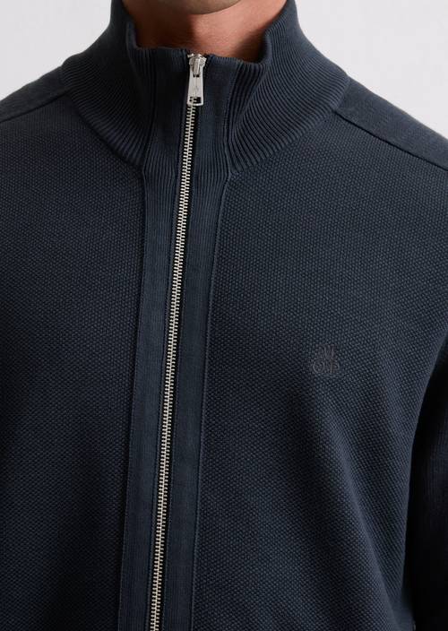 Giacca da allenamento con zip in pregiato piqué di cotone biologico ...