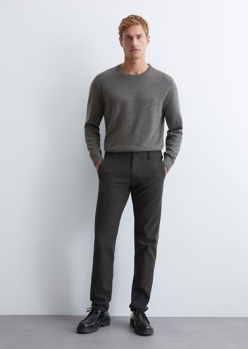 Chino model Stig shaped made from an organic cotton-lyocell mix - gray ...